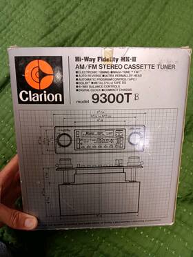 CLARION 9300TB Digital Am Fm Stereo Cassette Deck